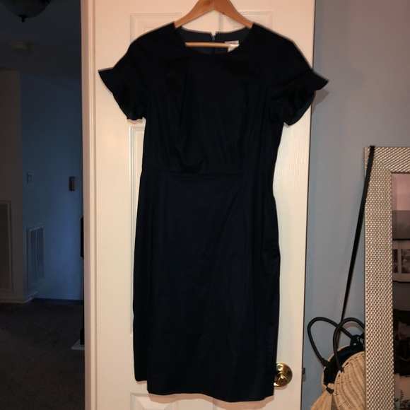 J. Crew Factory | Dresses | Navy Blue Work Dress | Poshmark